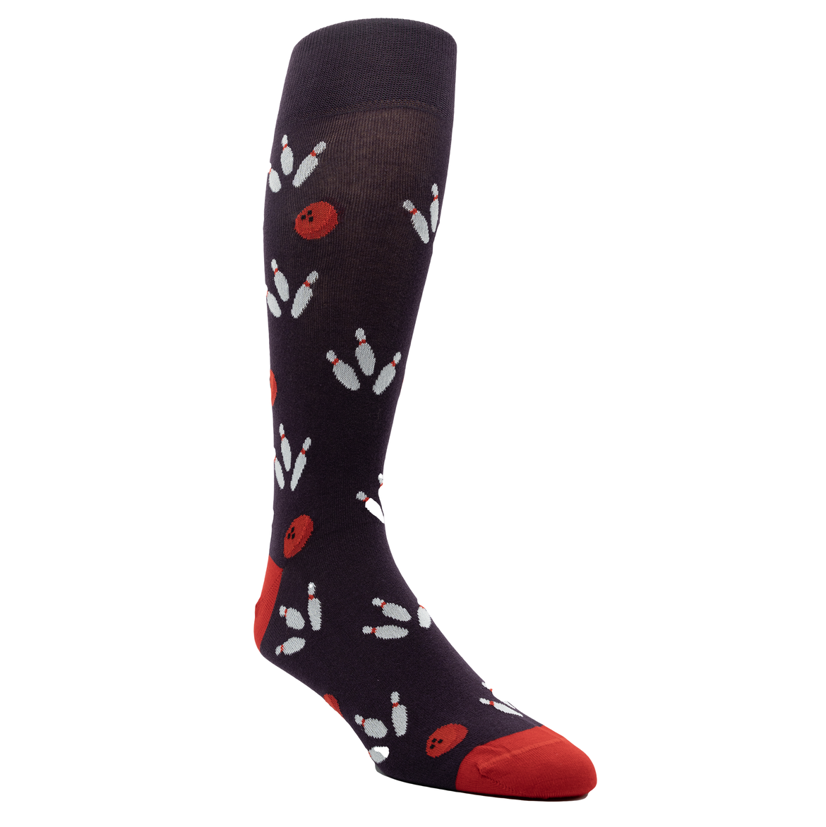 Men's Bowling Socks by Ell & Atty | Bowling Pins & Balls Cotton Mid ...